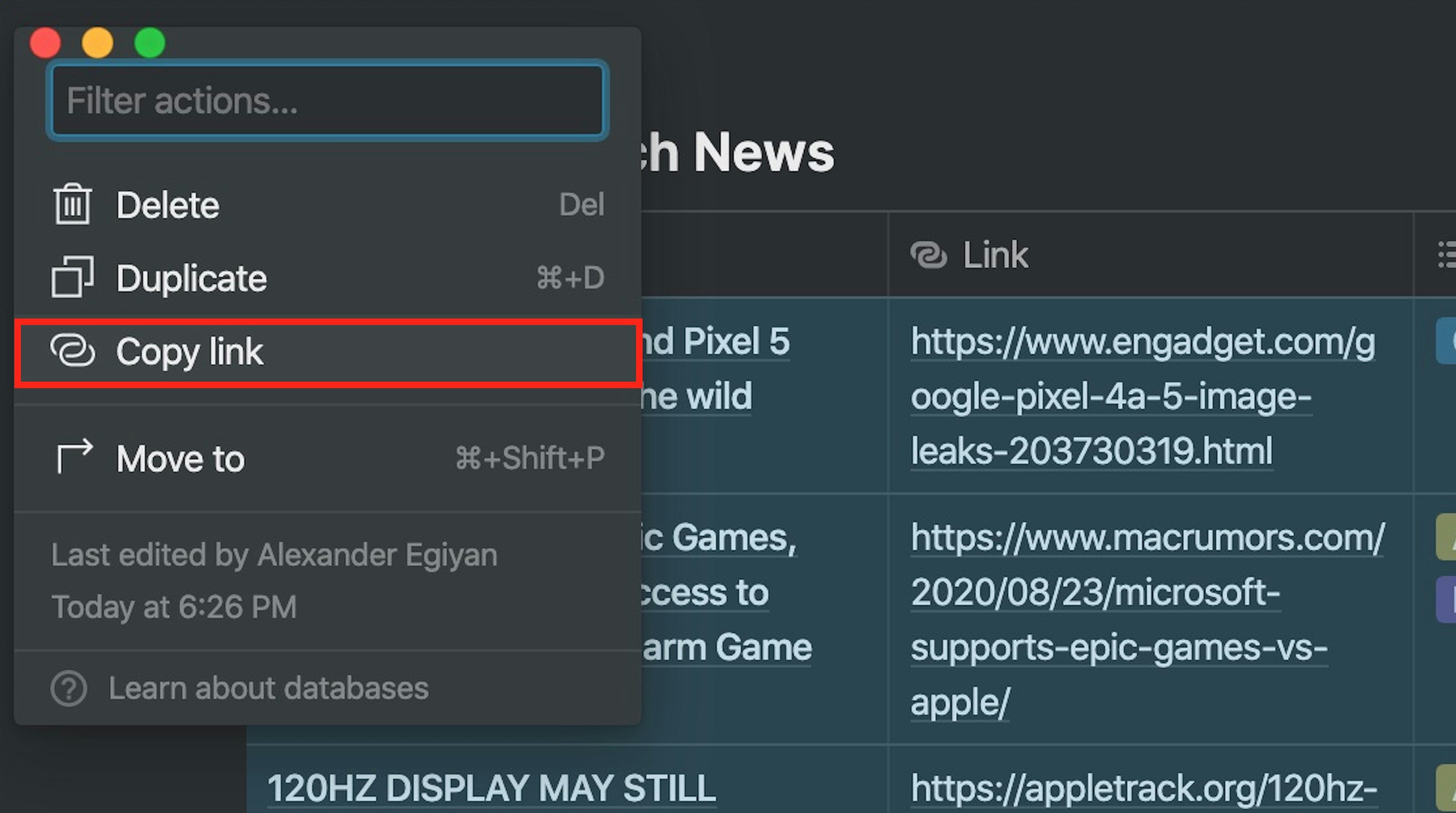 Create filtered linked databases - Alex's pro tip about Notion | YourStack