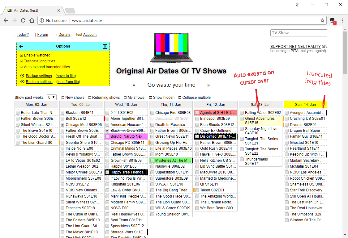 AirDates | YourStack